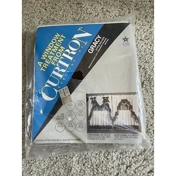 Unique Vintage | Accents | Vintage Deadstock Floral Curtains Curtron ...